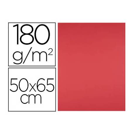 Cartulina Color Rojo Liderpapel 50x65 cm 185 gr (79455)