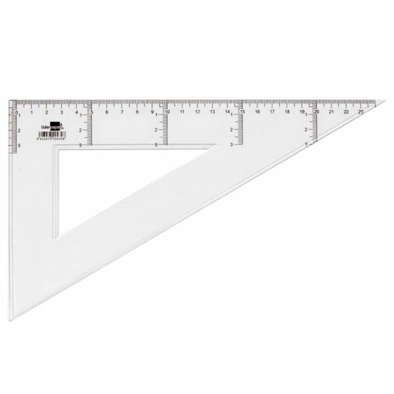 Cartabon de plastico cristal Liderpapel 25 cm (20434)