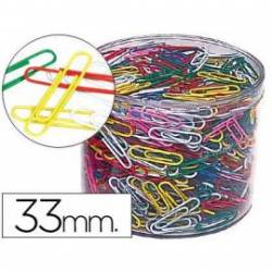 Clips colores Nº 2 marca CSP 33 mm (19364) - Materialescolar.es